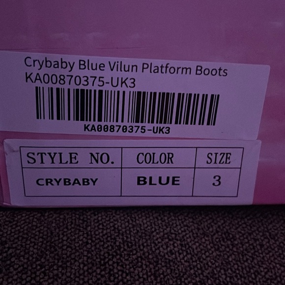 koi | Shoes | Melanie Martinez Crybaby Blue Vilun Platform Boots | Poshmark